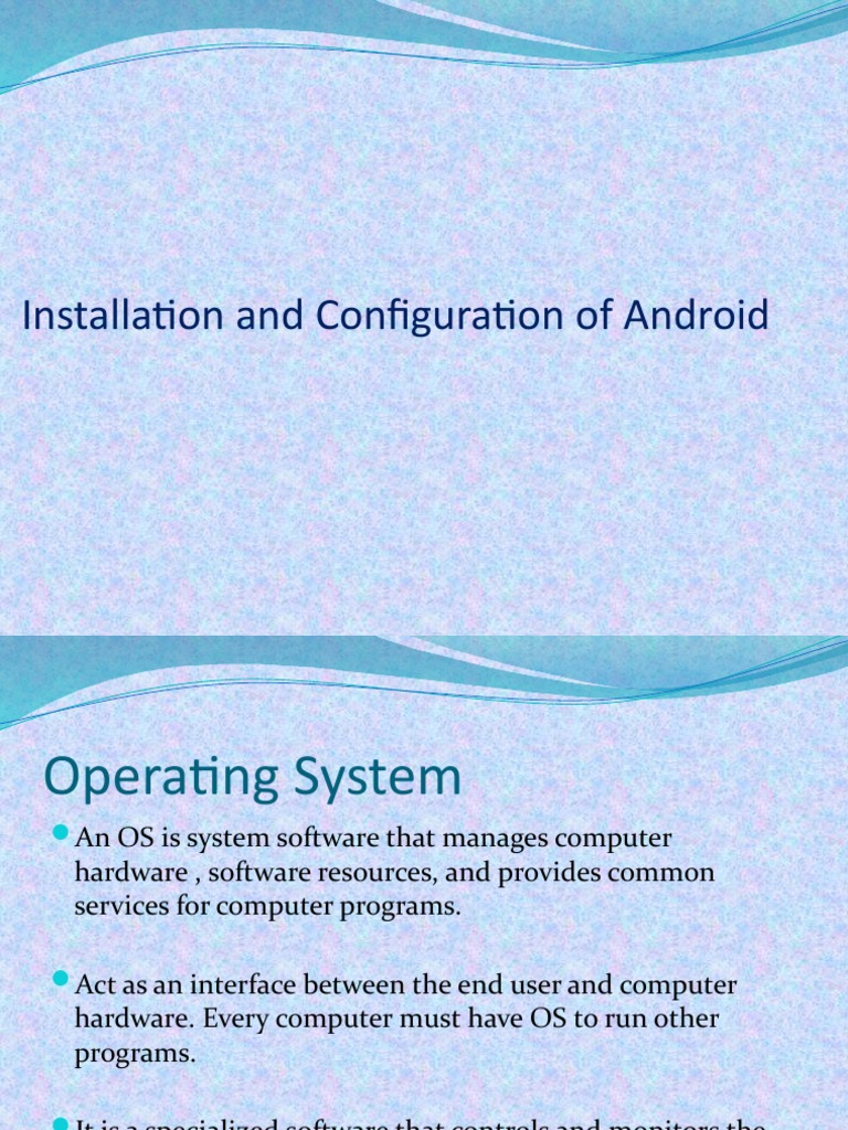 Installation and Configuration of Android | PDF | Java Virtual Machine | Operating System