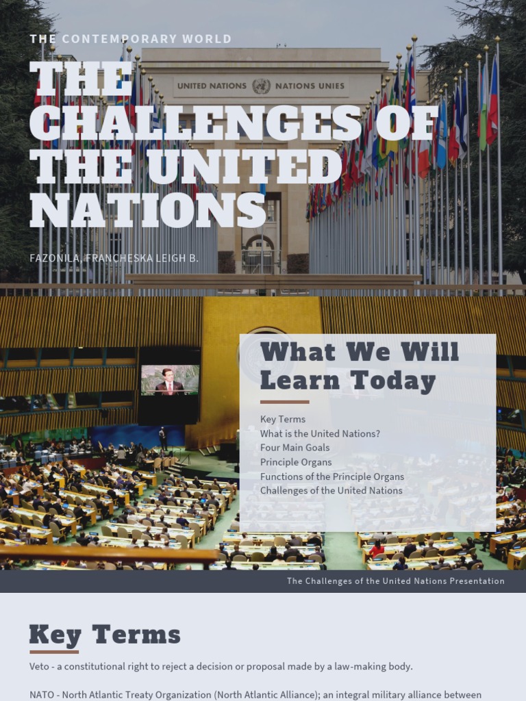 The Challenges of The United Nations | PDF | United Nations ...