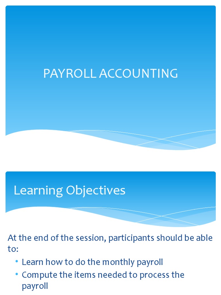 Payroll Accounting | PDF | Payroll | Labor