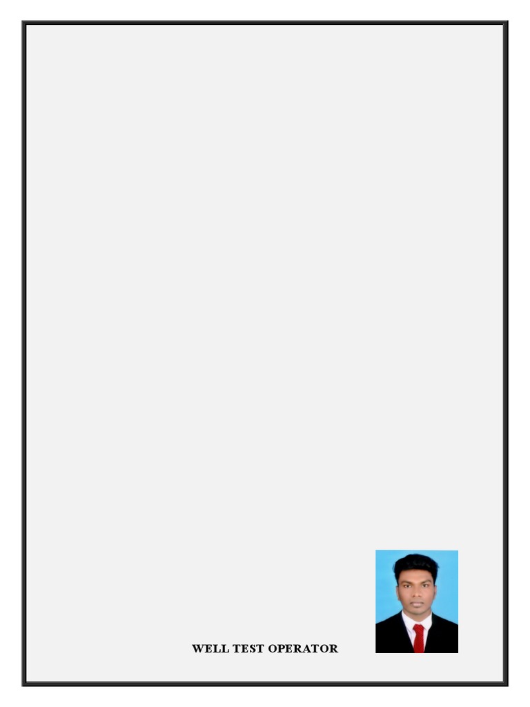 Well Test Operator | PDF | Energy Technology | Mechanical Engineering