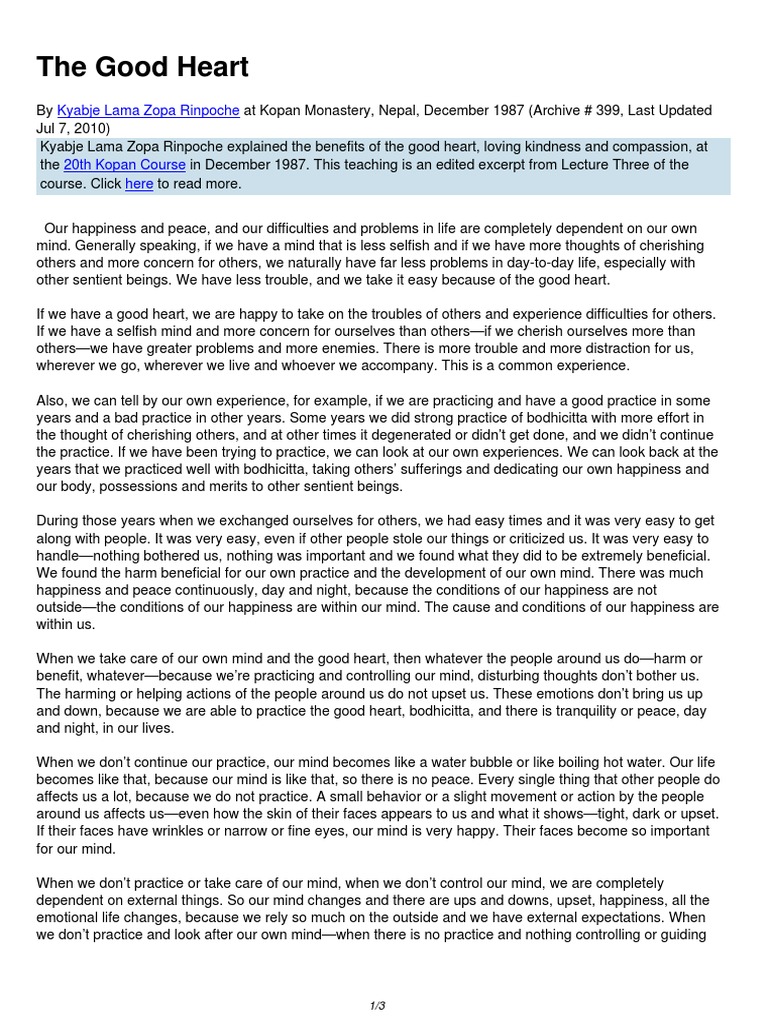 The Power of Compassion: How Developing Loving-Kindness and Goodwill ...