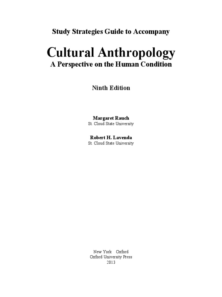 Cultural Anthropology: Study Strategies Guide To Accompany | Download ...