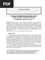 STIFFENING RING - Boiler and Pressure Vessel Engineering - Eng-Tips | PDF