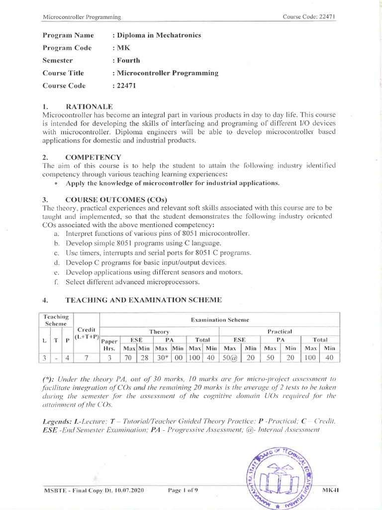 Microcontroller Programming | PDF