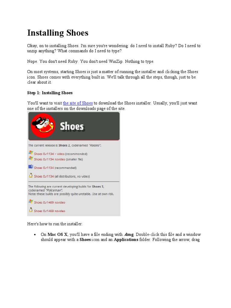Shoes GUI For Ruby | PDF | Icon (Computing) | System Software