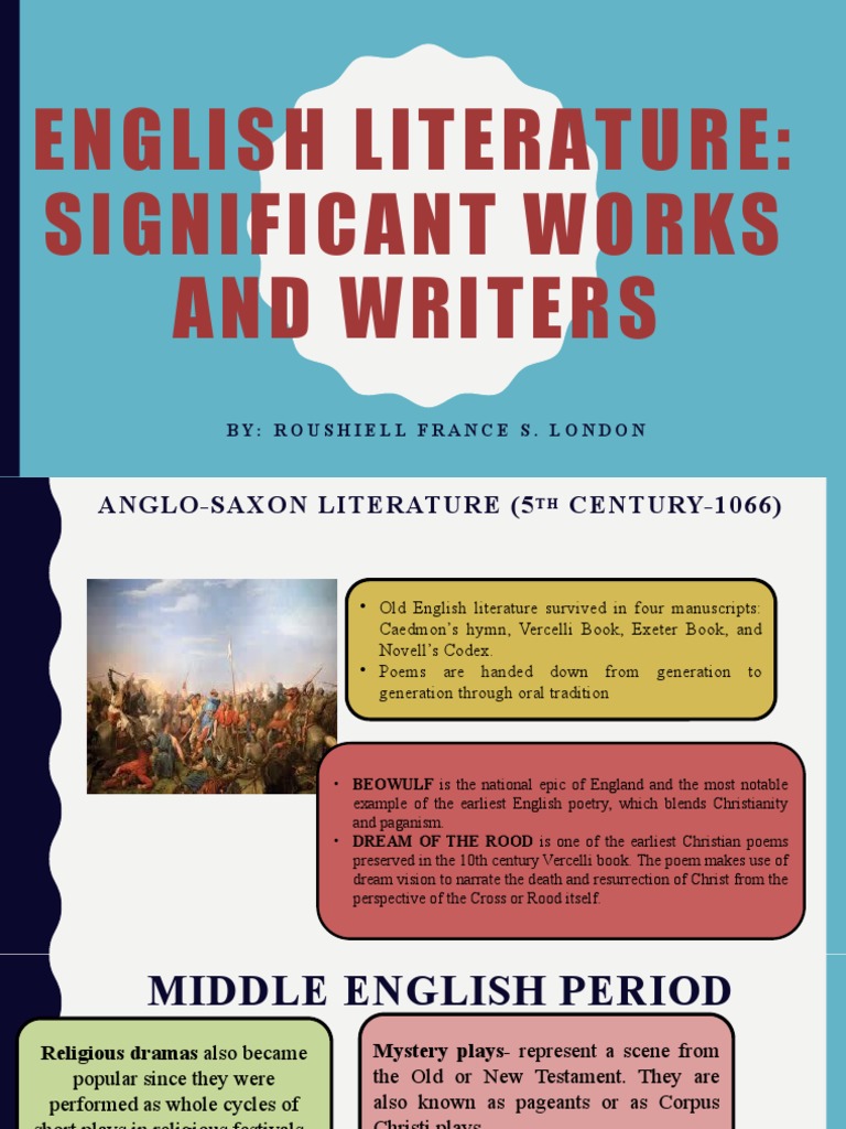 Overview of English Literature Eras | PDF | English Literature ...