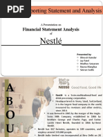 Nestle Financial Analysis Project | PDF | Nestlé | Balance Sheet