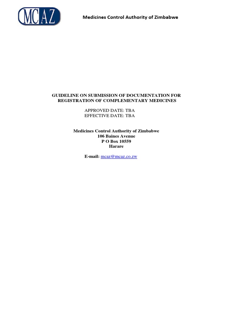 Medicines Control Authority of Zimbabwe | PDF | Vitamin | Tablet (Pharmacy)
