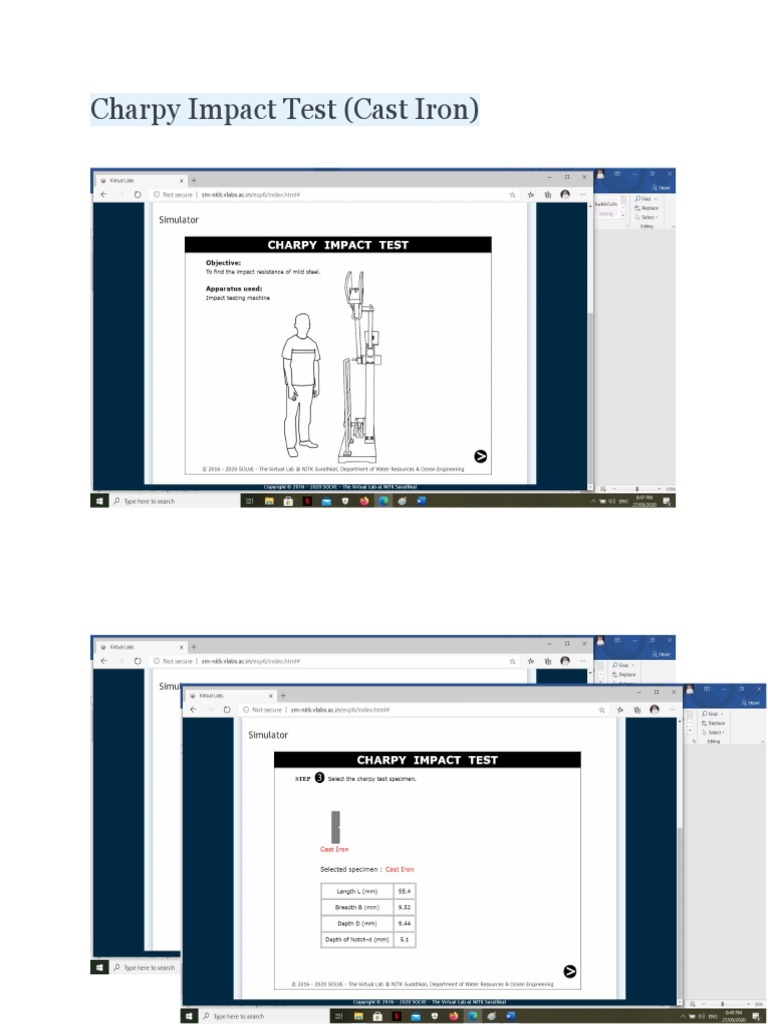 Charpy Impact Test | PDF