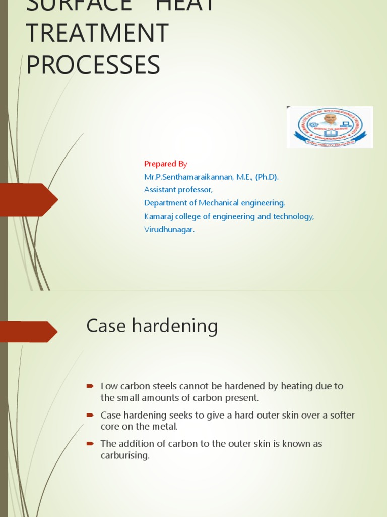 SURFACE HEAT TREATMENT PROCESSES | PDF | Industrial Processes | Steel