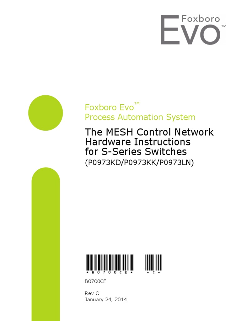 The MESH Control Network Hardware Instructions For S-Series Switches | PDF | Computer Network ...
