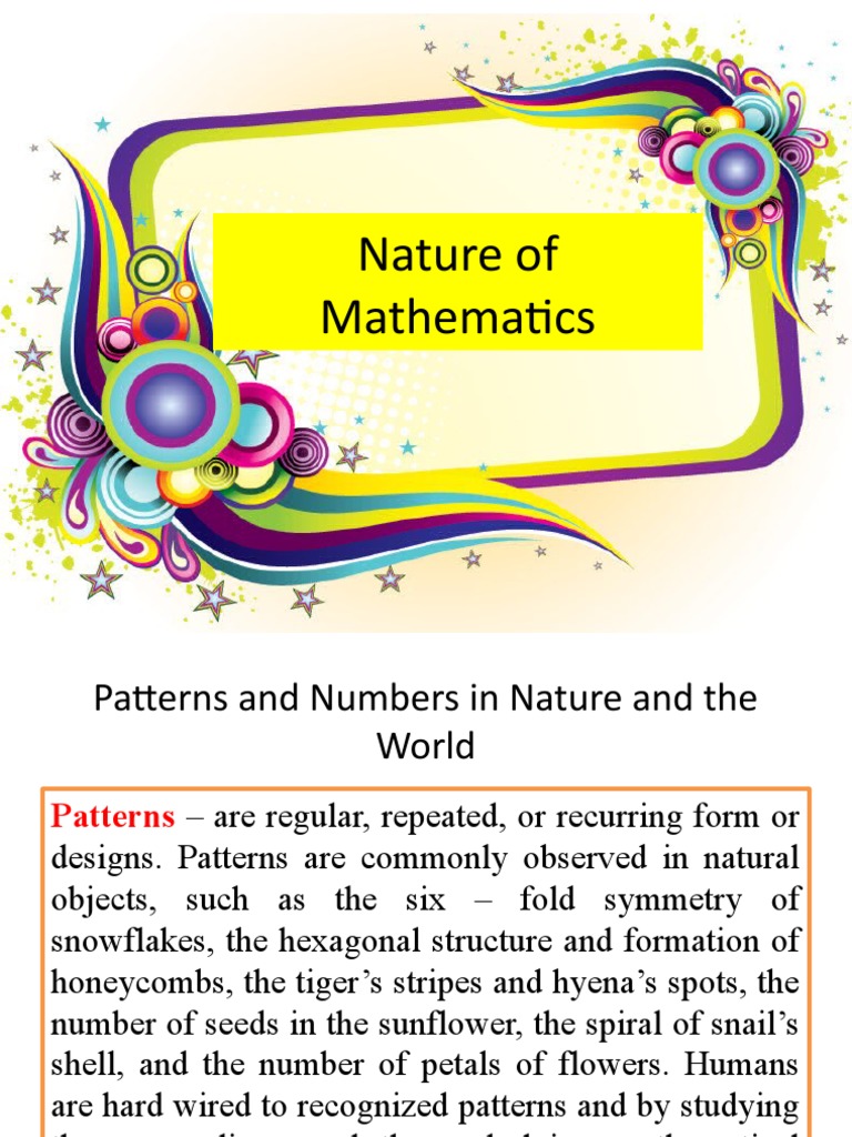 Nature of Mathematics | PDF | Summation | Pattern