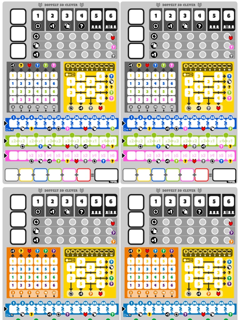 Doppelt So Clever W Scoring Both Versions PDF | PDF