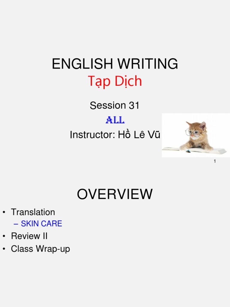 31 Slide Tap Dich - Session 31 | PDF | Sunscreen | Skin