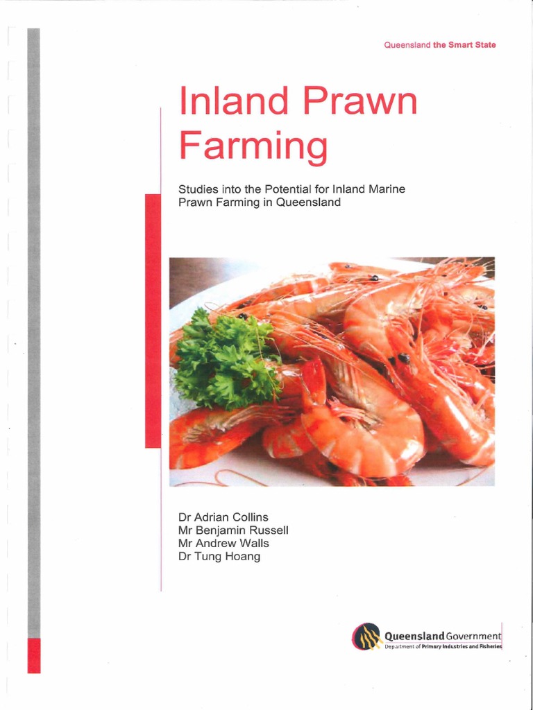 Studies Into The Potential For Inland Marine Prawn Farming in ...