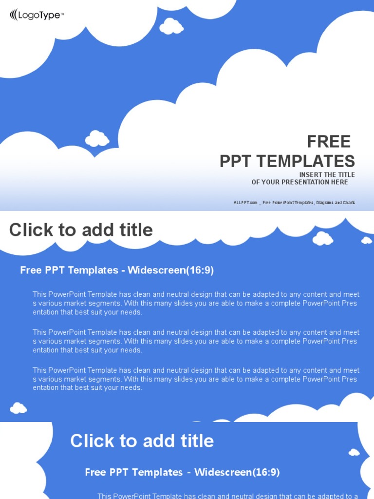 Free PPT Templates: Insert The Title of Your Presentation Here | PDF
