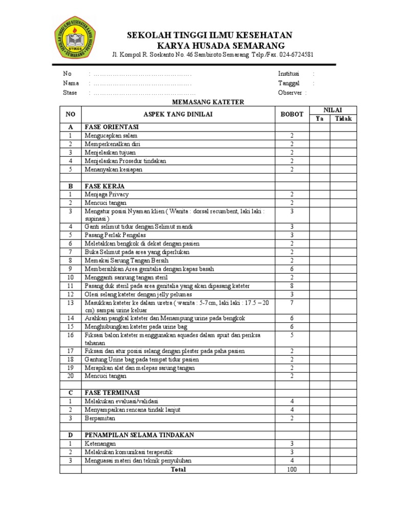 Tool Pemasangan Kateter | PDF
