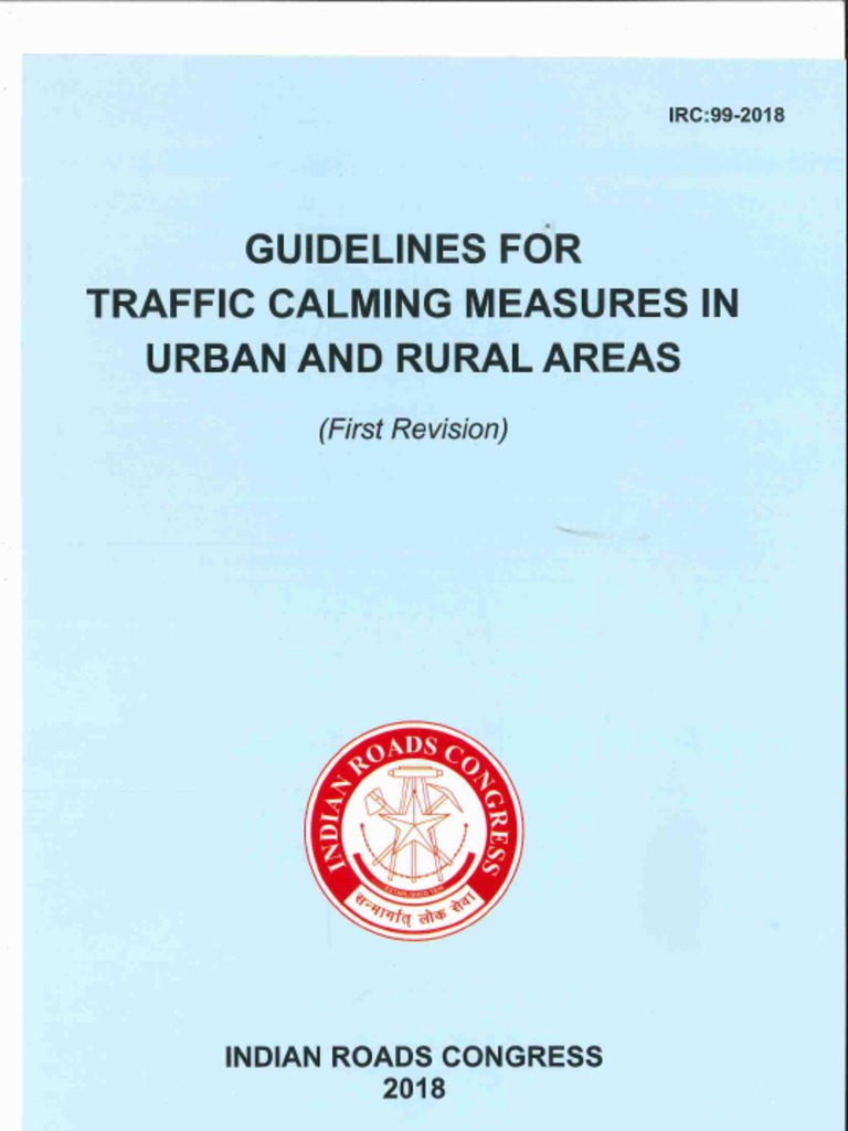 IRC-99-2018 Traffic Calming | PDF
