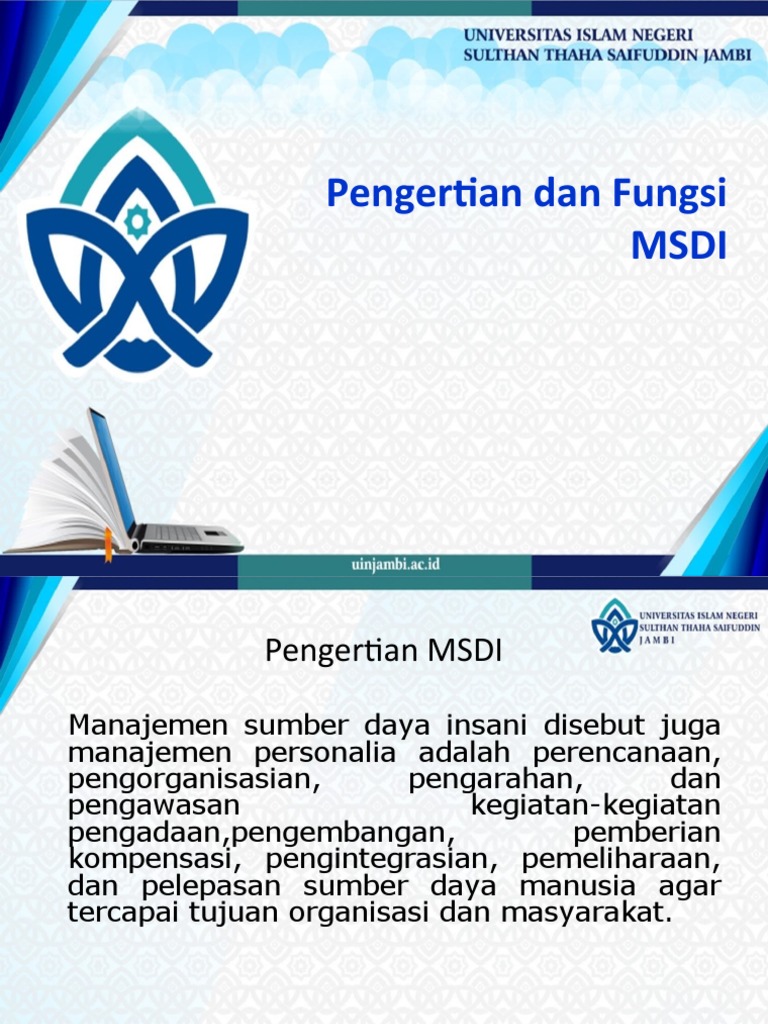 Pengertian Dan Fungsi MSDI | PDF