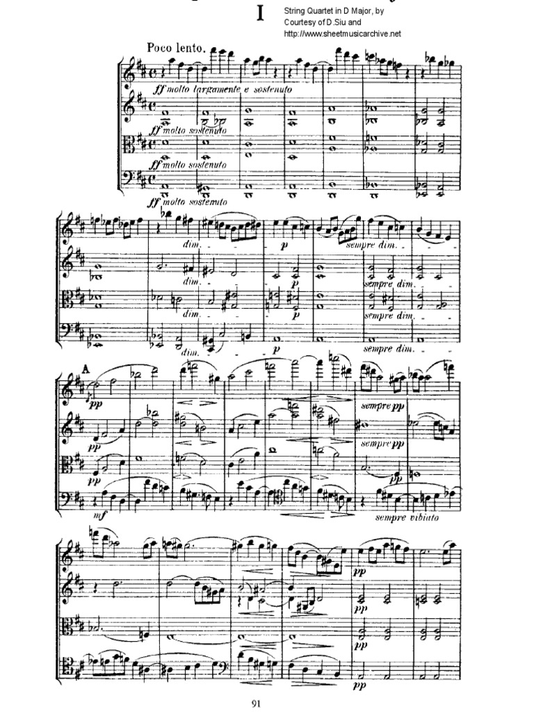 C. Franck's String Quartet in D Major | PDF | Foreign Language Studies