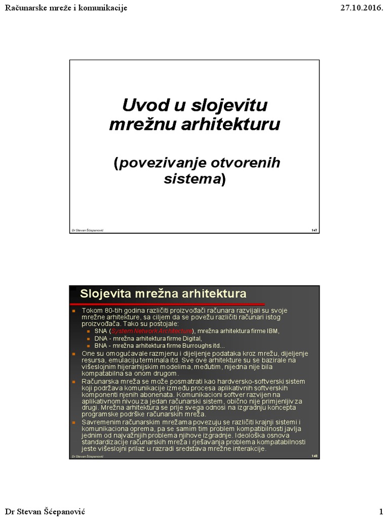 Računarske mreze - III dio | PDF