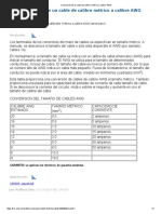 Tabla de Conversión de AWG A MM2 - Top Cable | PDF | Electricidad