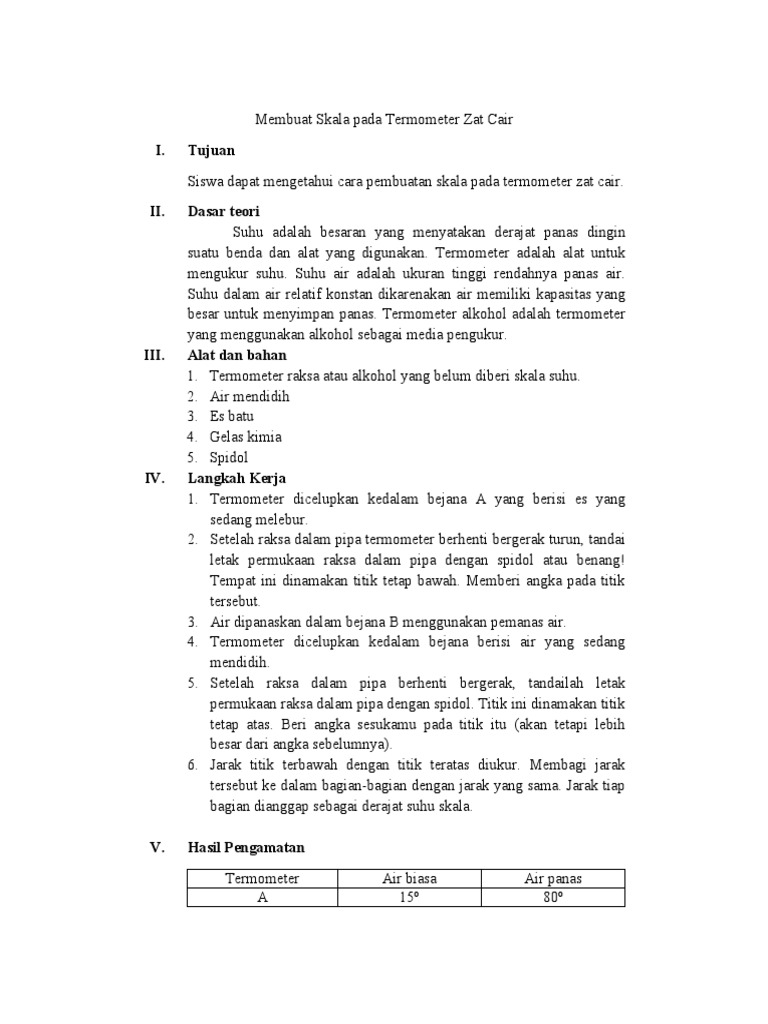 Ipa Dasar Termometer | PDF | Metode & Bahan Ajar | Teknologi & Rekayasa