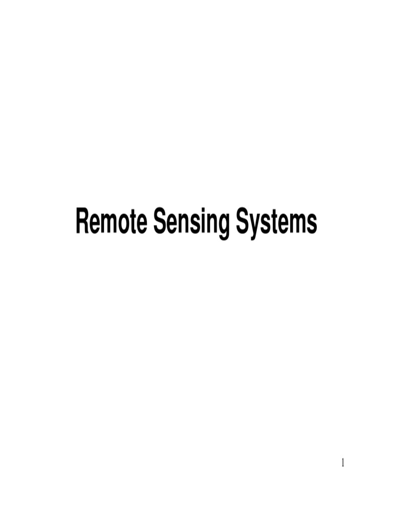 RS Systems Digital Image Processing PDF | PDF | Image Resolution ...