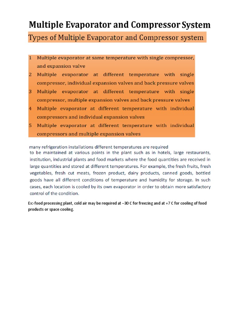 Multiple Evap System | PDF