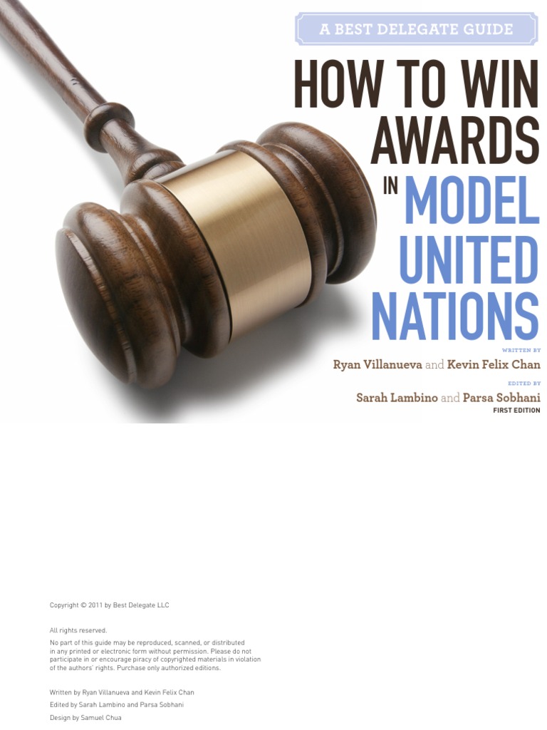 How To Win Awards in Model United Nations - Sample Pages | PDF | Affaires