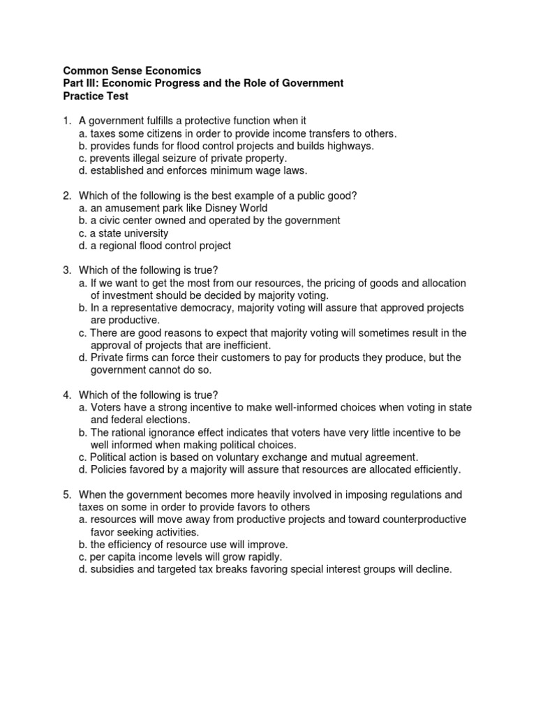 Common Sense Economics | PDF | Government Budget Balance | Taxes
