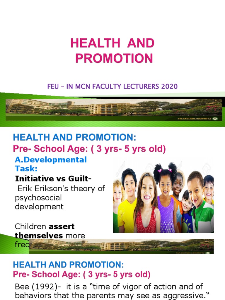 Module 5 Health Promotion of Preschool, School Age, and Adolescent ...
