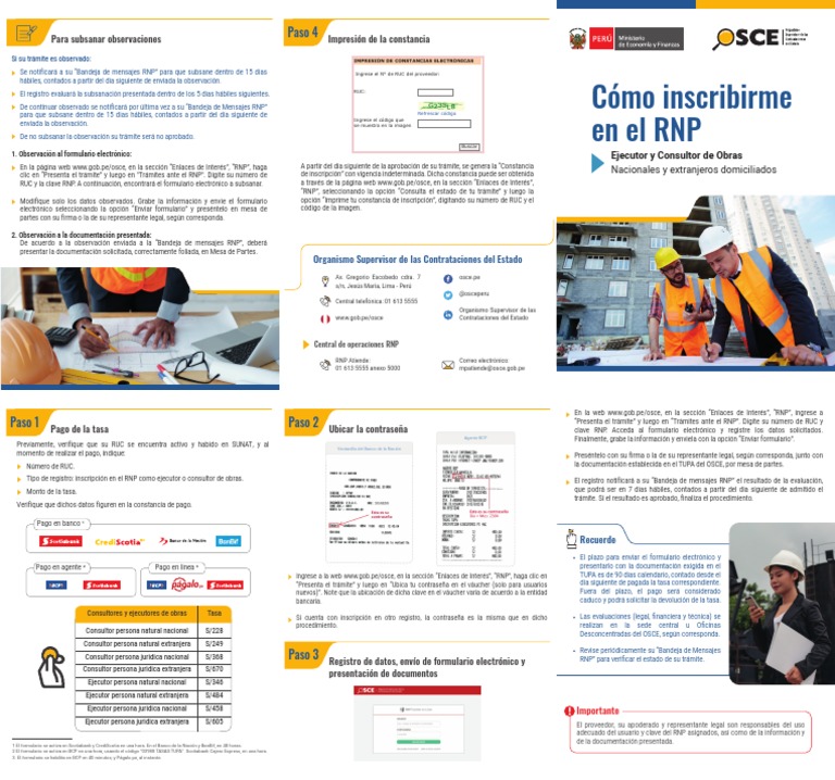 Cómo Inscribirme en El RNP: Paso 4 | PDF | Business | Informática y ...