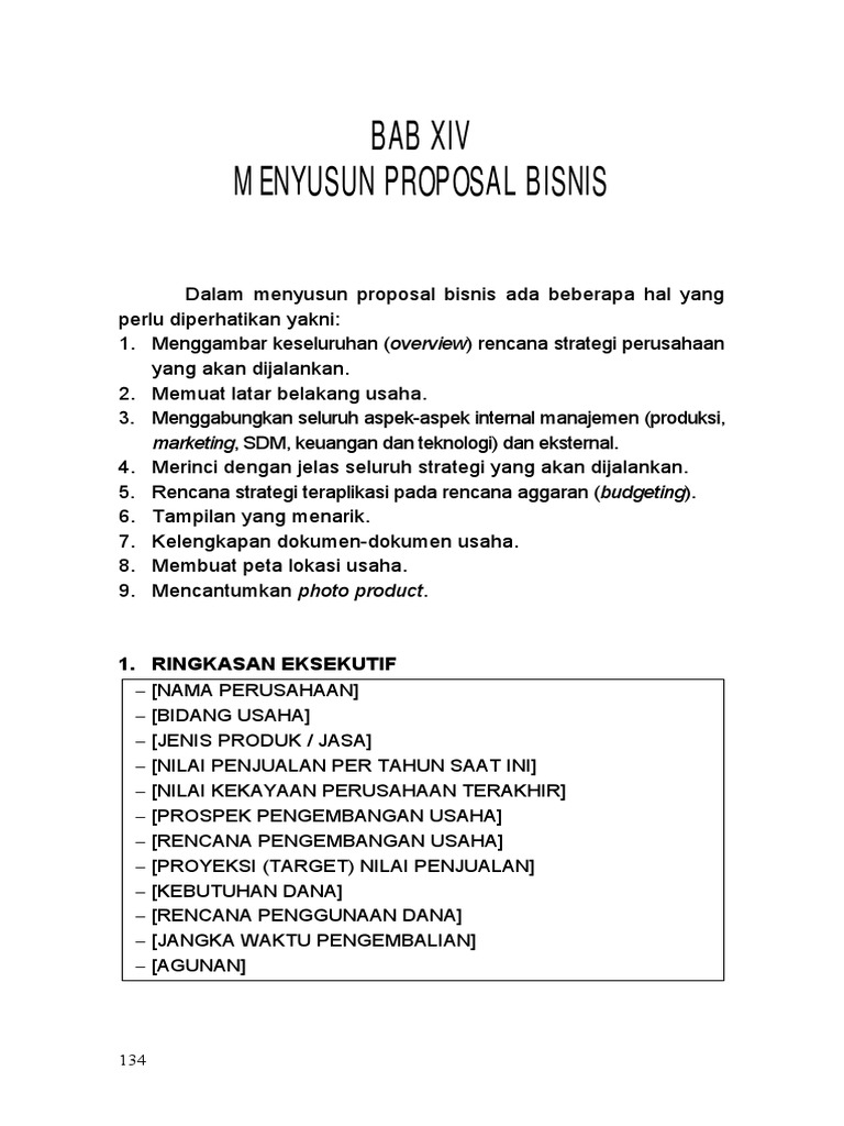 Panduan Menyusun Proposal Bisnis | PDF | Bisnis