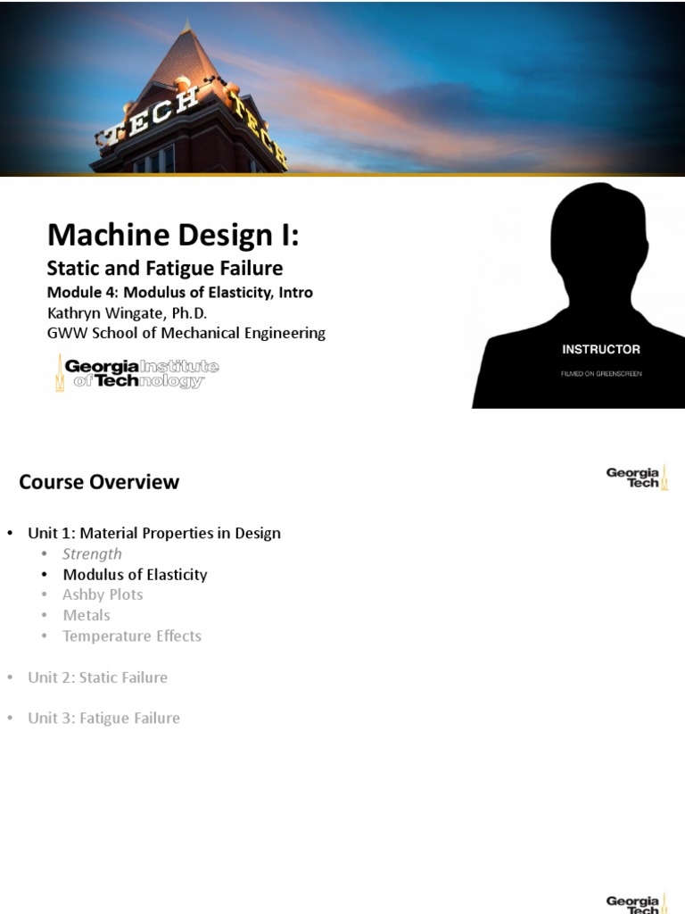 Machine Design I:: Static and Fatigue Failure | PDF
