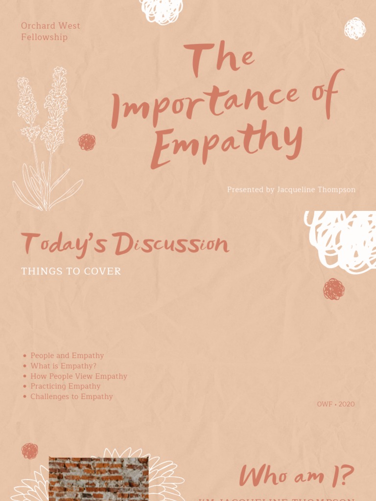 Importance of Empathy Keynote Presentation | PDF | Empathy | Neuroscience