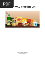 Hindustan Unilever Product List | PDF | Personal Hygiene Products ...