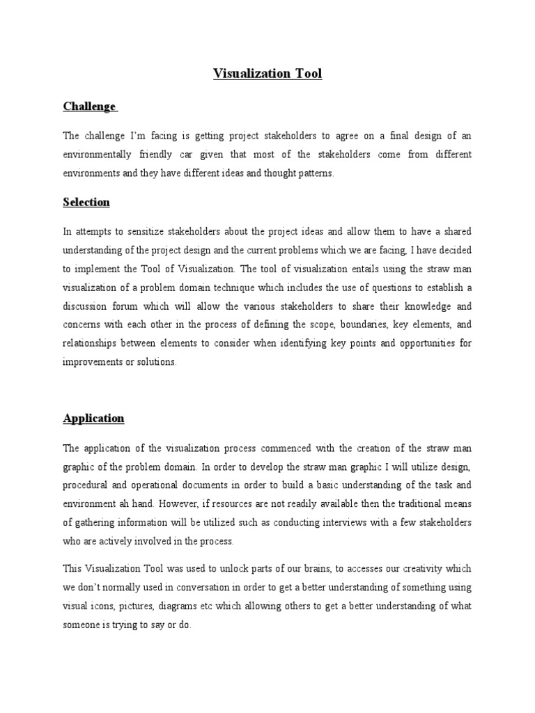 Visualization Tool: Challenge | PDF | Insight | Design