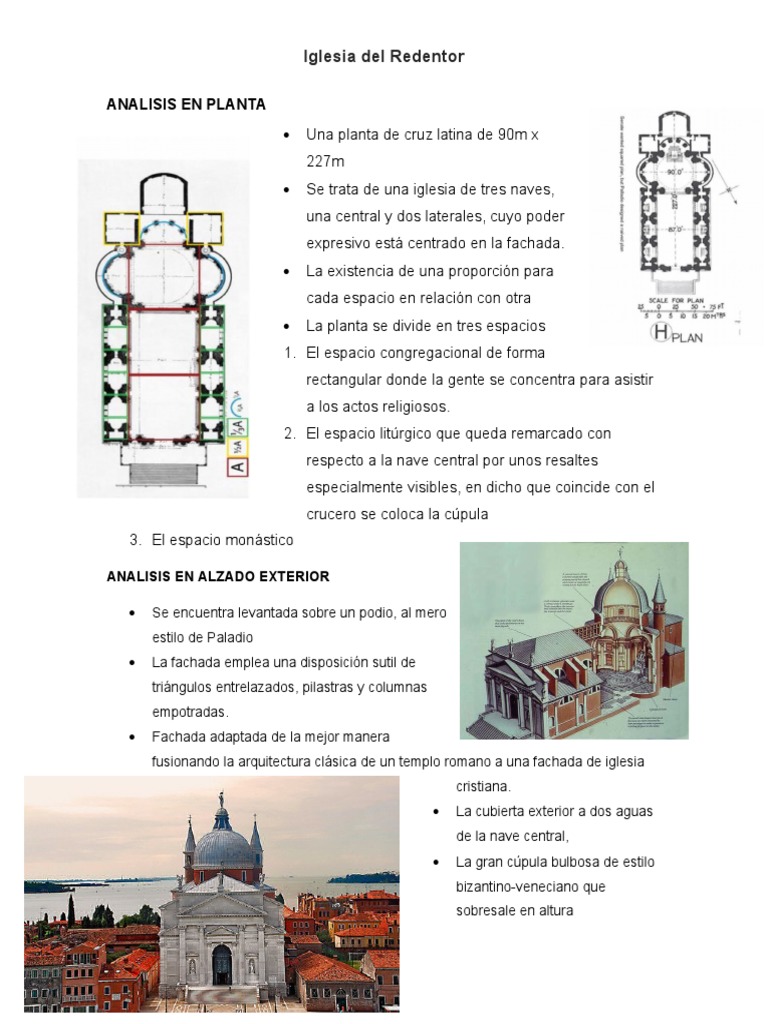 Análisis arquitectónico de la Iglesia del Redentor de Venecia diseñada ...