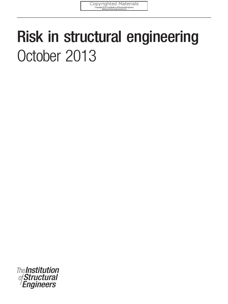 Risk in Structural Engineering PDF | PDF | Risk | Risk Management