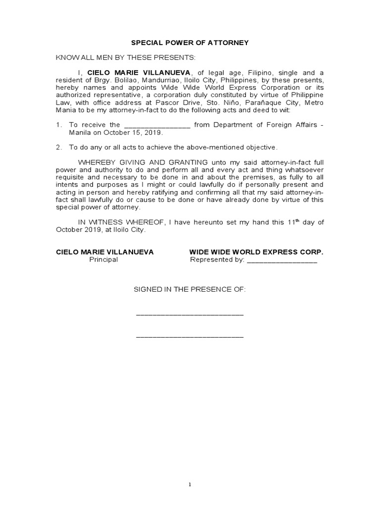 SPA Red Los Banes | PDF | Power Of Attorney | Notary Public