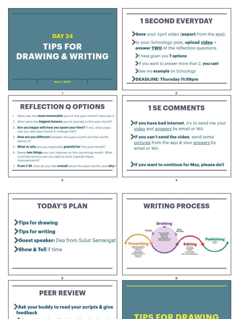 Tips For Drawing & Writing: 1 Second Everyday | PDF