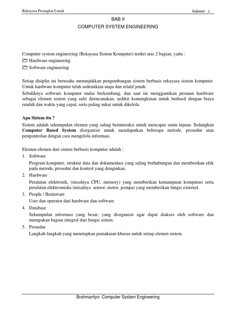 Computer System Engineering | PDF