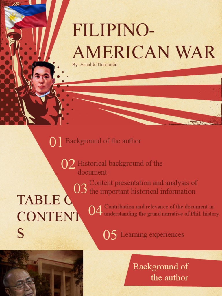 Filipino-American War: By: Arnaldo Dumindin | PDF | Philippines | Unrest
