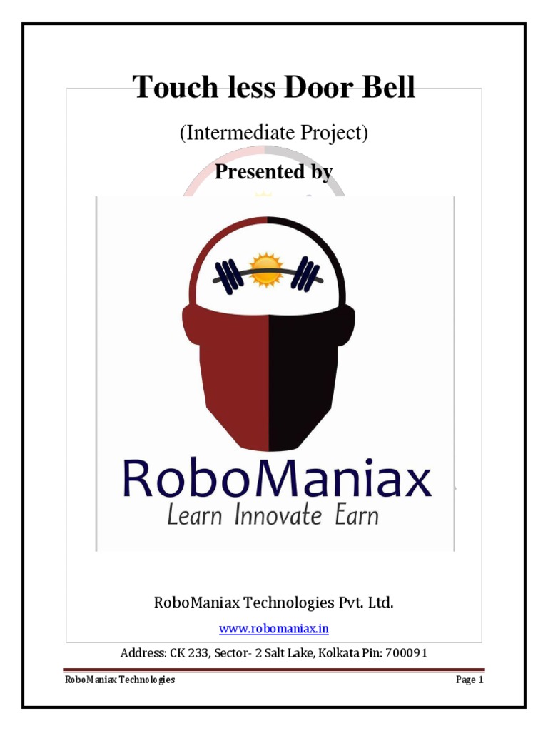 Touchless Door Bell Project Overview | PDF