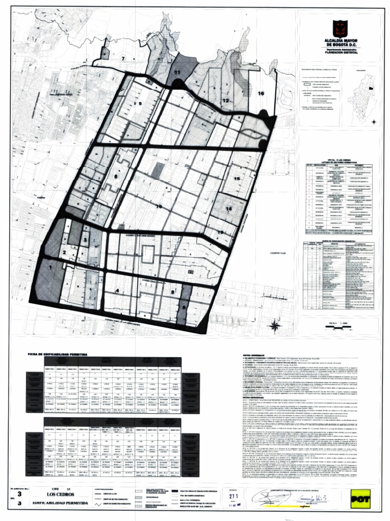 Edificabilidadpermitida Upz 13 Los Cedros PDF | PDF