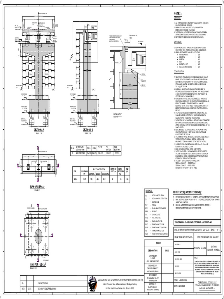 LC 520 DRG PDF | PDF | Deep Foundation | Geotechnical Engineering