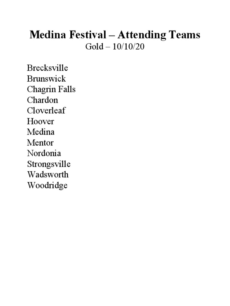 Participating Teams | PDF
