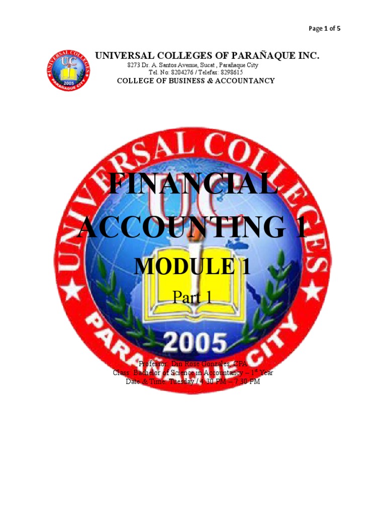 Module 1.1 - Introduction To Accounting | PDF | Accounting | Business