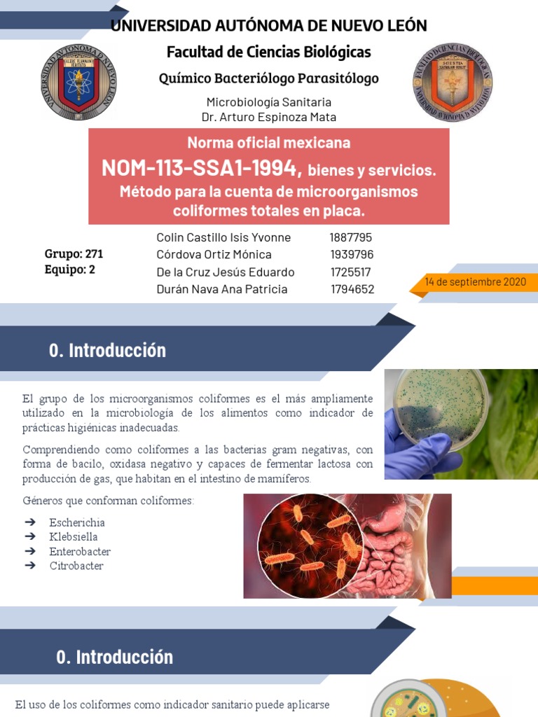 Nom 113 Ssa1 1994 | PDF | Microbiología | Química